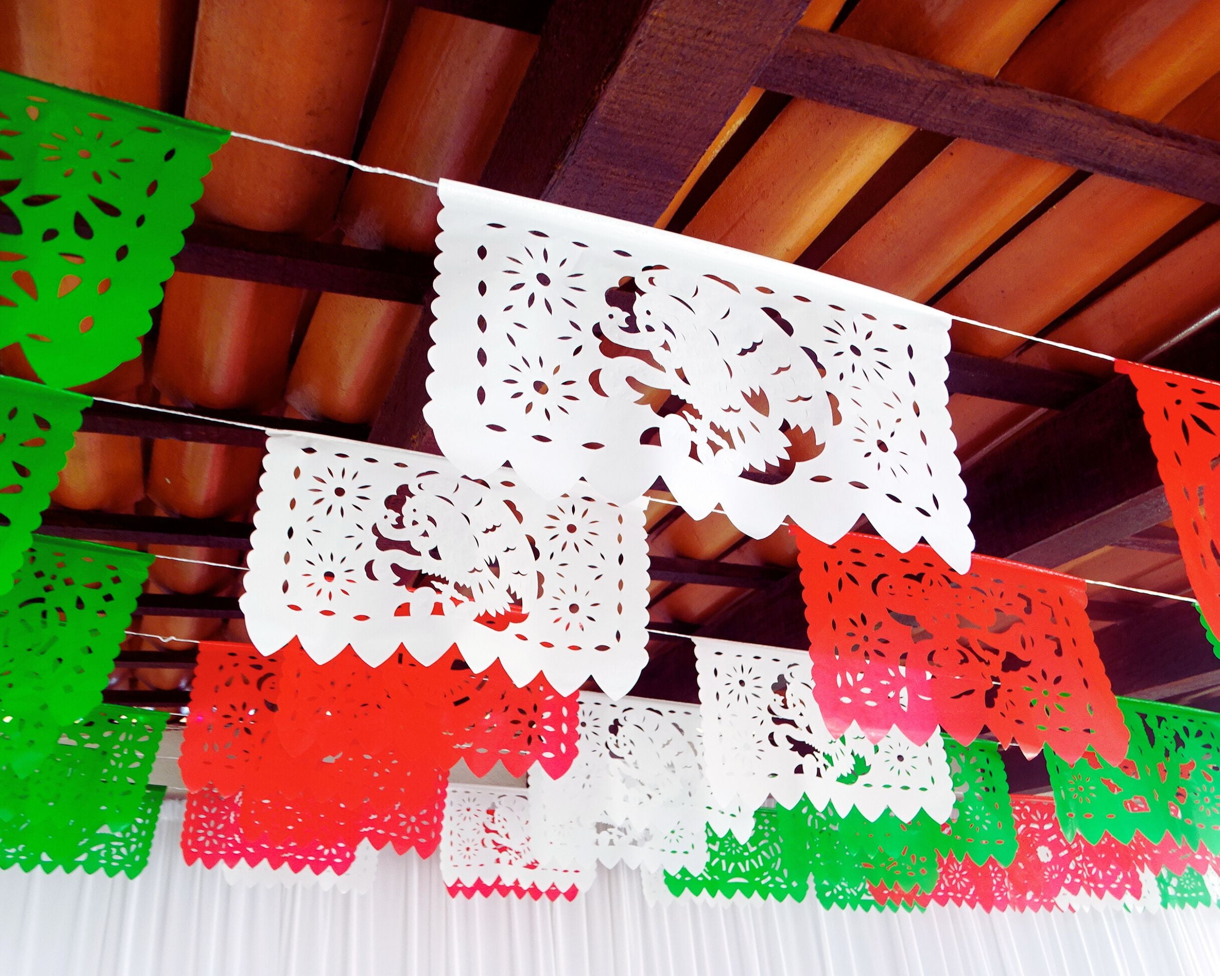 Mexican Independence Day Papel Picado Banner (3 Pack|Plastic ...