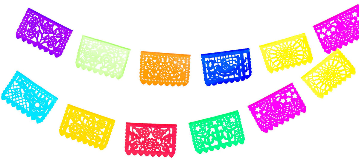 Mexican Papel Picado Banner in Multi-Color | FiestaConnect – FIESTACONNECT