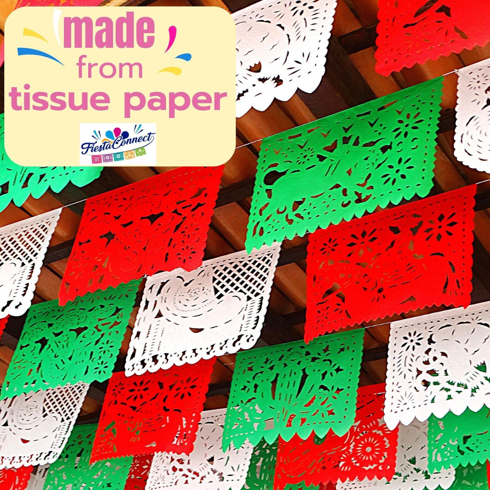 Mexican Independence Day Papel Picado Banner (5 Pack|Large) – FIESTACONNECT